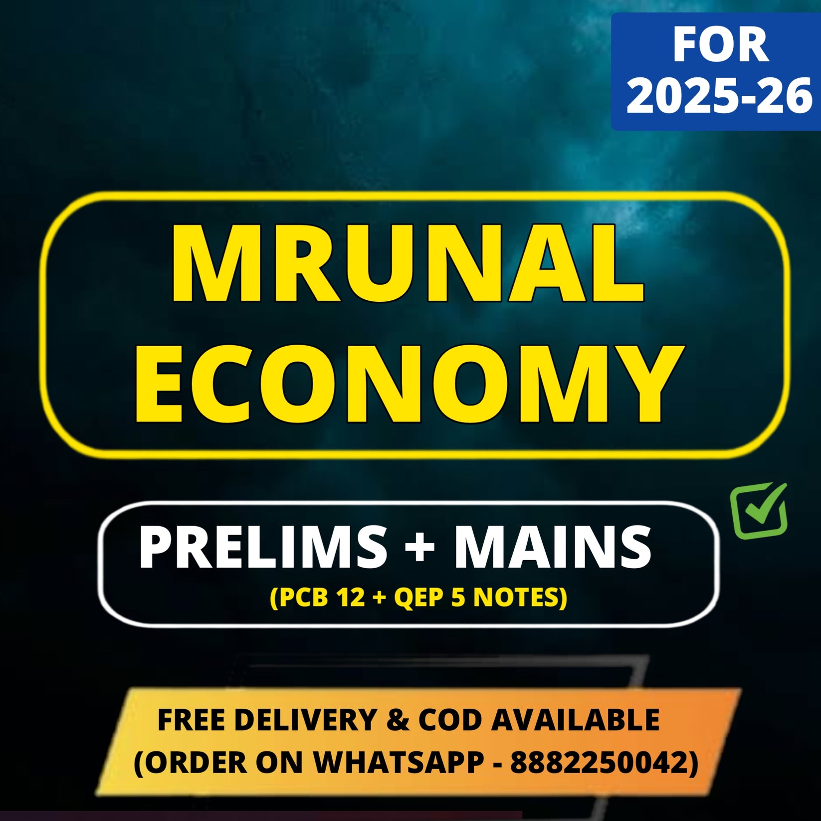 Mrunal Sir Economy Notes (Prelims+MAINS) Combo 2025-26 – KGM Study