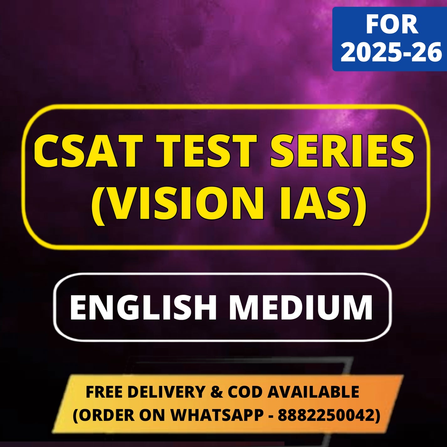 Vision IAS CSAT Test Series 2025 in English (18 Tests) – KGM Study